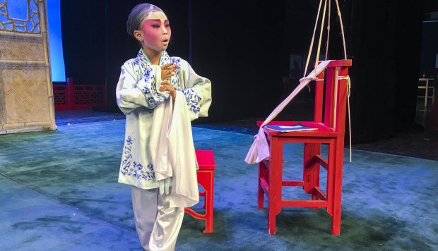 In a first, Hong Kong Cantonese opera training school members perform ...