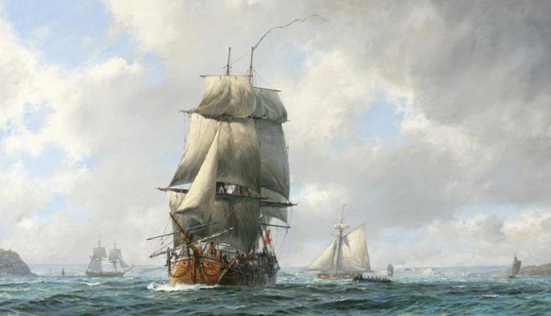 Endeavour, ship Captain Cook sailed to Australia and New Zealand ...