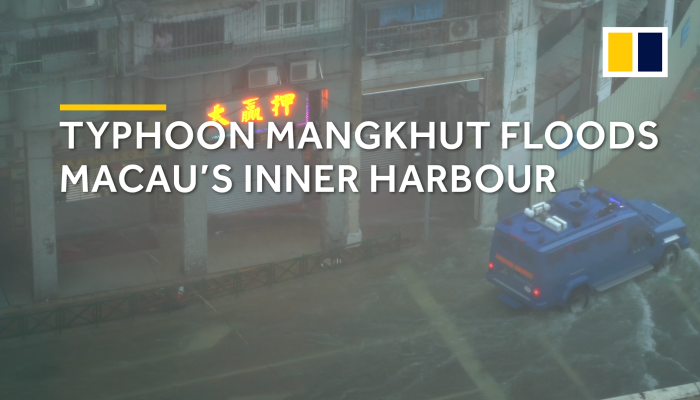 Typhoon Mangkhut’s storm surge has completely flooded the inner harbour ...