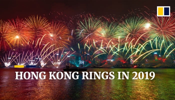 Hong Kong greets 2019 with HK$14 million fireworks show | South China ...