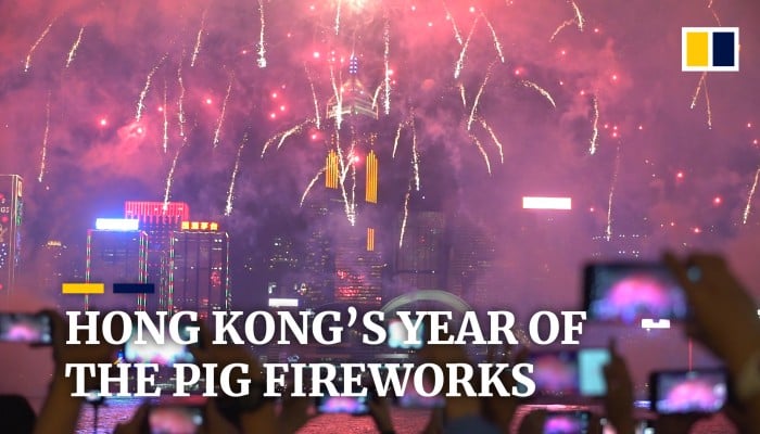 Hong Kong’s year of the pig fireworks | South China Morning Post