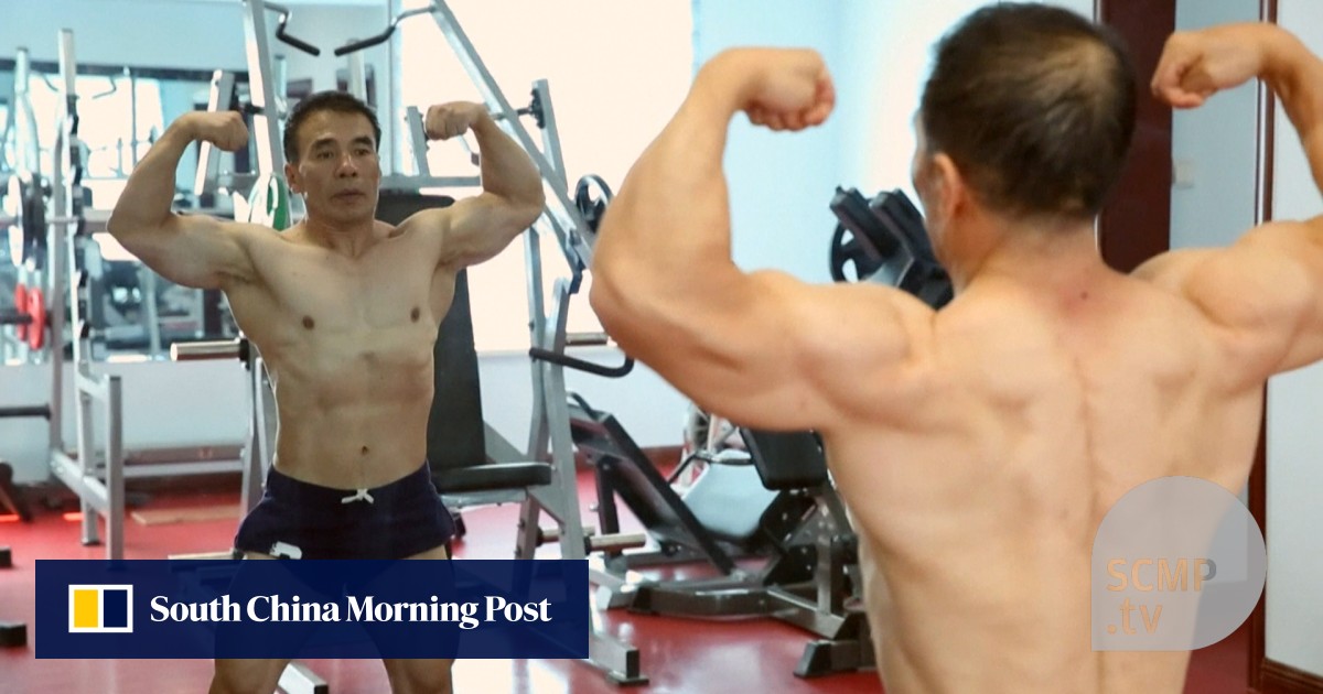 Senior Chinese Man Clinches Gold Medals In Bodybuilding Competition