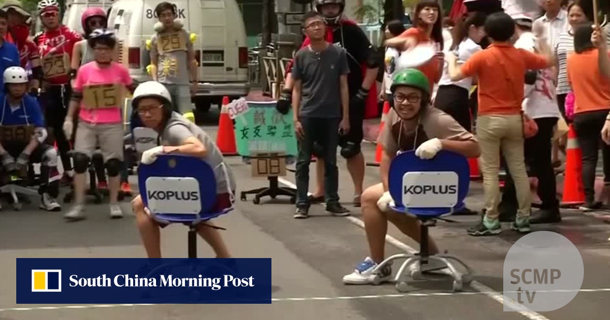 Office chair race rolls on in Taiwan | South China Morning Post